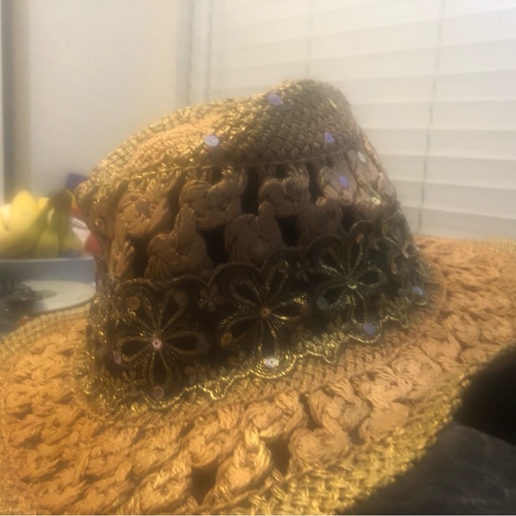 whittall & Son Hats | Accessories | Whittal Shon Ladies Straw Sequin ...
